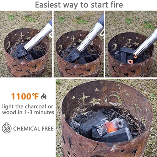 MAXXT Electric Charcoal Fire Starter BBQ Igniter Grill Starter Lighter for Charcoal Grill Fire Pits Campfires and Fireplace No Chemicals