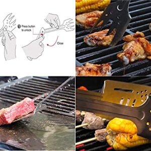 Lichamp 6-in-1 BBQ Multi Tool Set, Folding BBQ Tool Stainless Steel, Folding Grill Tool for Outdoor BBQ Grill