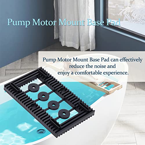 Swess Pool Pump Pad Anti-Vibration Hot Tub Pump Motor Mount Base Pad for Quiet Effectively Reduce Noise 95% Rubber