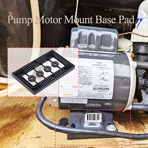 Swess Pool Pump Pad Anti-Vibration Hot Tub Pump Motor Mount Base Pad for Quiet Effectively Reduce Noise 95% Rubber