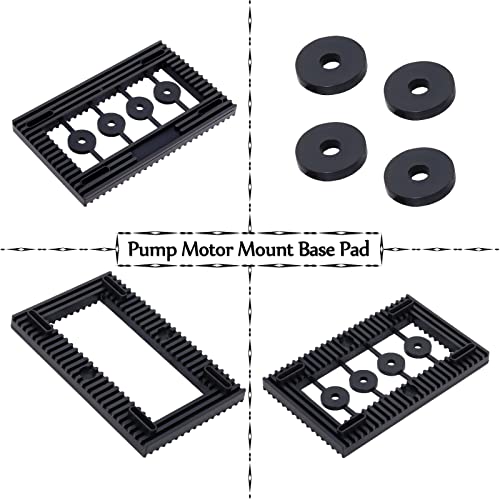 Swess Pool Pump Pad Anti-Vibration Hot Tub Pump Motor Mount Base Pad for Quiet Effectively Reduce Noise 95% Rubber