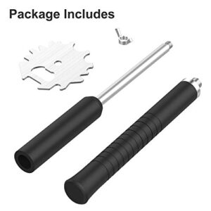 Universal BBQ Grill Scraper for Hot Grill Grates- 16.5 Inch Long Handle Barbecue Grill Cleaner with Stainless Steel BBQ Cleaning Tools Fit Most Grills