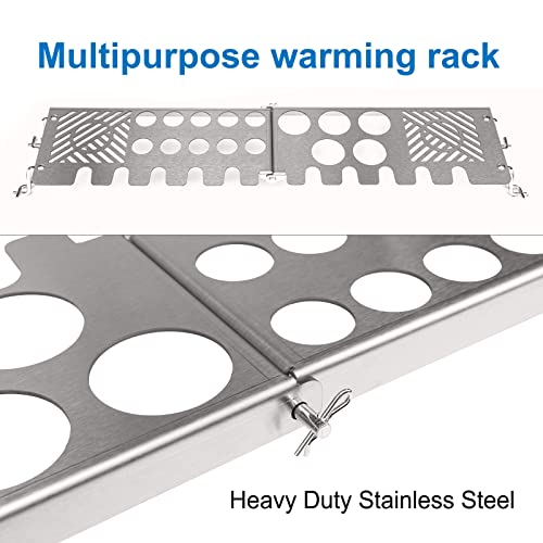 Uniflasy 17.5 Inch 7638 Cooking Grates and 7641 Multifunctional Warming Rack for Weber Spirit and Spirit II 300 Series,Spirit E/S 310 E/S 320, E/S 330 SP-320 Gas Grills,Replacements for Weber 7639