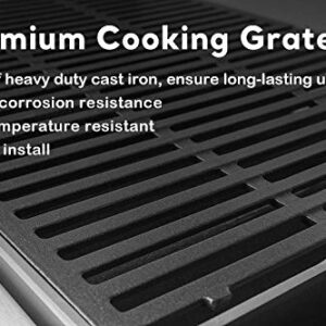 Uniflasy 17.5 Inch 7638 Cooking Grates and 7641 Multifunctional Warming Rack for Weber Spirit and Spirit II 300 Series,Spirit E/S 310 E/S 320, E/S 330 SP-320 Gas Grills,Replacements for Weber 7639