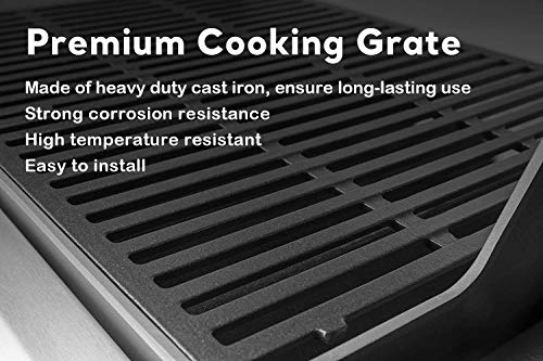 Uniflasy 17.5 Inch 7638 Cooking Grates and 7641 Multifunctional Warming Rack for Weber Spirit and Spirit II 300 Series,Spirit E/S 310 E/S 320, E/S 330 SP-320 Gas Grills,Replacements for Weber 7639