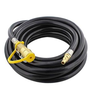 dumble low pressure regulator hose, 20ft rubber – low pressure propane regulator hose for lp gas low psi regulator hose