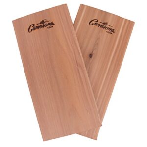 grilling planks – 2 pack cedar – premium 5.5 x 11.5 western cedar for barbecue salmon, seafood, steak, burgers, pork chops, vegetables and more!