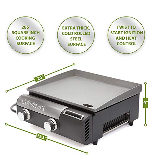 Cuisinart CGG-501 Gourmet Gas Griddle, Two-Burner