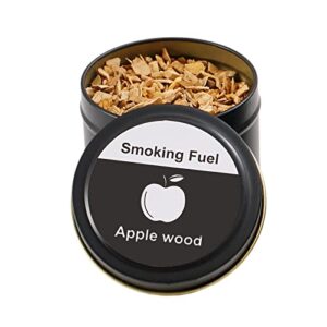 Whiskey Barrel Apple Wood Chips for Cocktail Smoker, Smoking Gun, Glass Cloche | Culinary Smoking Fuel (4oz) | Infuse Bourbon, Cheese, Meats, BBQ, Salt, Butter