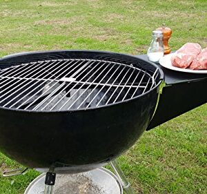 BBQ Dragon Grill Table - Fits 22" Weber Charcoal Grills, Weber Grill Accessories - Strong & Sturdy BBQ Table Shelf, Kettle Table - Weber Kettle Grill Accessories Folds to Store Inside Barbecue Grill