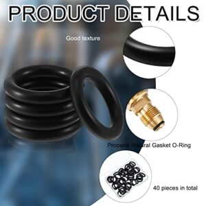 40 Pieces Propane O Ring Propane Natural Gasket O Ring Power Pressure Washer O Rings Replacement Gas Leakage Sealing Propane Tank Gasket for Propane Tank Cylinder POL Adapter Fitting