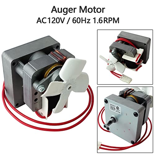 dibay Auger Motor, Induction Fan Kit, Fire Burn Pot and Hot Rod Ignitor for Traeger and Pit Boss Wood Pellet Grill Parts Replacement