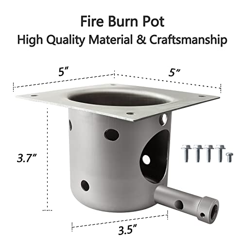 dibay Auger Motor, Induction Fan Kit, Fire Burn Pot and Hot Rod Ignitor for Traeger and Pit Boss Wood Pellet Grill Parts Replacement