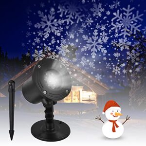 christmas projector lights outdoor, waterproof led snowflake projector lights, snowfall dynamic snow effect decorative lighting for christmas xmas holiday wedding indoor party decoration show