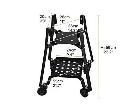 VESSILS 4-Wheel Rolling Cart for 13'' (9.8-in Wide) Kamado