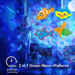 Holiday Projector Lights Outdoor, Holiday Lights with Remote, 30 HD Slideshows (3D Ocean Wave & Patterns) for Valentines Christmas Holiday Birthday Party Landscape Decorations