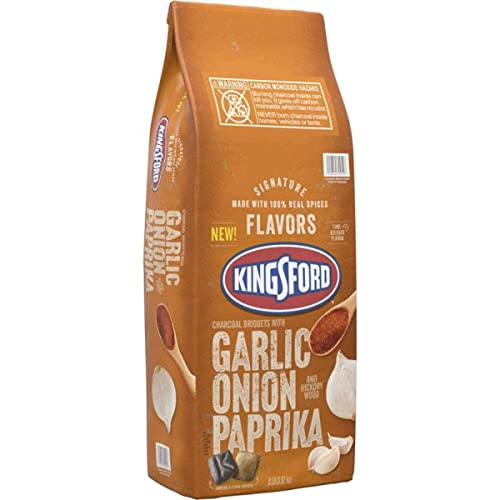 Kingsford, Charcoal Briquets with Garlic Onion Paprika and Hickory Wood, 128 Ounce