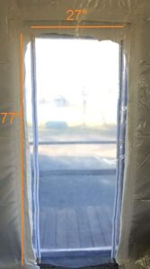 36″ x 84″ construction zipper access door