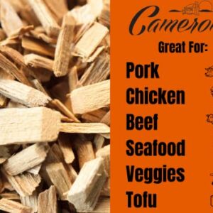 Camerons Products Wood Smoker Chips, 6 Pack ~ 2 lb. Bag, 260 cu. in. - Apple, Alder, Hickory, Cherry, Bourbon Soaked Oak, Pecan - 100% Natural, Fine Wood Smoking and Barbecue Chips