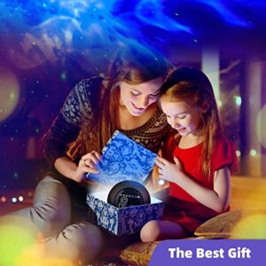 Star Projector Light for Kids Bedroom,Rechargeable Galaxy Projection Lamp with Timer Alarm Clock and White Noise for Nebula Projector Lamp,Home Decoration,Game Room