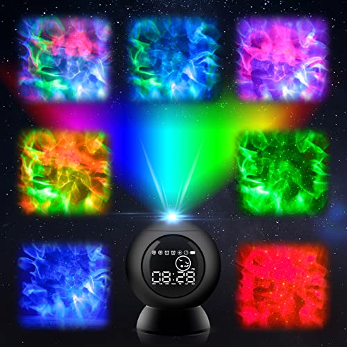 Star Projector Light for Kids Bedroom,Rechargeable Galaxy Projection Lamp with Timer Alarm Clock and White Noise for Nebula Projector Lamp,Home Decoration,Game Room