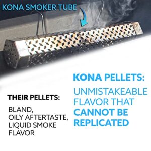 Kona Premium Blend Smoker Pellets, Intended for Ninja Woodfire Outdoor Grill, 8 lb Resealable Bags