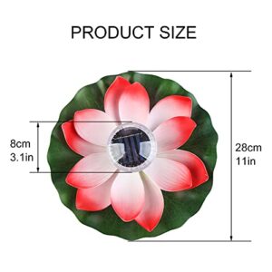 jindaaudio Solar Pool Lights, 4 Pack Floating Lotus Flower for Pool, Solar Floating Pool Lights, Waterproof LED Floating Solar Pond Light.(Colorful)