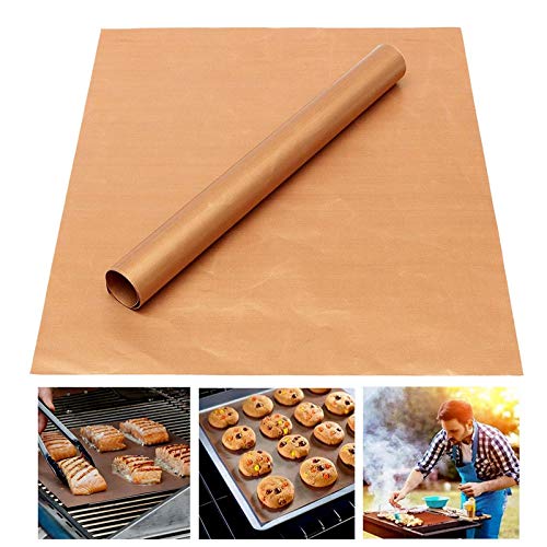 Grill and Baking Mat Set of 10, Copper Colored, 100% Non Stick, Easy Cleanup, 13 in x 15.75 in