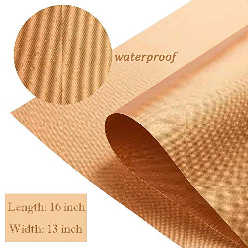 Grill and Baking Mat Set of 10, Copper Colored, 100% Non Stick, Easy Cleanup, 13 in x 15.75 in