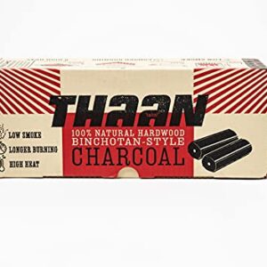 Thaan Thai Style Charcoal (5) and Thaan Charcoal Premium Select Very Large Lump Natural Hardwood Charcoal