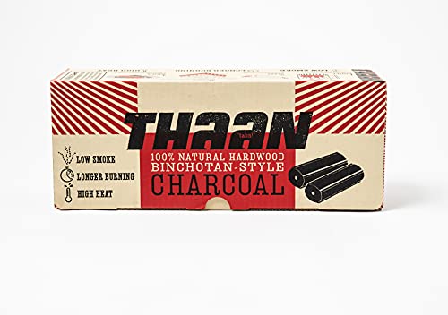 Thaan Thai Style Charcoal (5) and Thaan Charcoal Premium Select Very Large Lump Natural Hardwood Charcoal