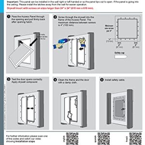 24"X 36" Access Panel with 1/2" Drywall Inlay - F1