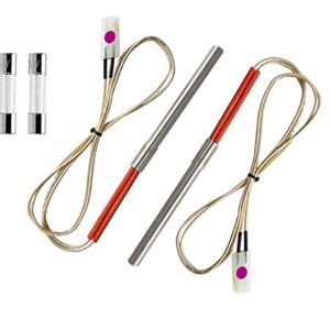 Replacement Hot Rod Ignitor Kit for Traeger Wood Pellet Grills,with 2 Sets of Hot Rod Igniter, 2 Fuses…