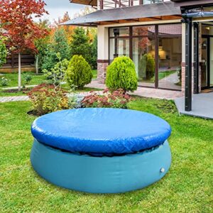 DECOHS 15ft Dust Pool Cover Protector-Solar Cover for Round Frame Pools-Pool Cover for Round Inflatable-Pool Cover Protector Heat Retaining Blanket (15FT)