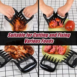 Fibetter Meat Claws for Pulled Pork Chicken Turkey and Beef, Bear Claw BBQ Claws for Shredding Meat, Food-Grade Barbecue Shredder Claw Cut Meats Paw 2pcs for Smoker, Slow Cooker, Outdoor Grill