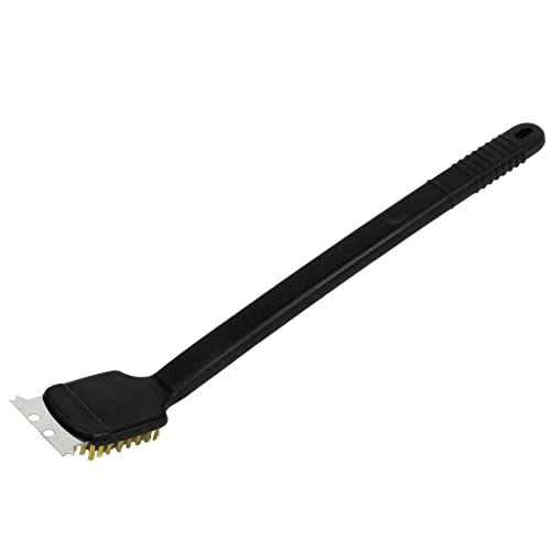 Chef Craft Select Long Grill Brush, 17.5 inches in Length, Black