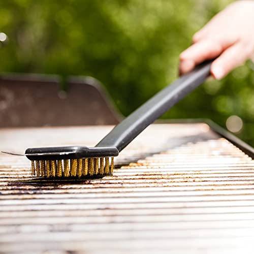 Chef Craft Select Long Grill Brush, 17.5 inches in Length, Black