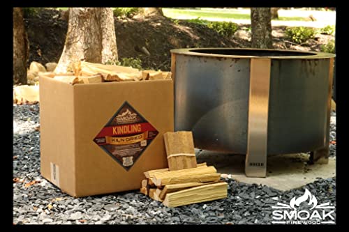 Smoak Firewood’s Pine (SOFTWOOD) Firestarter & Kindling/USDA Certified can be Used for Wood Stoves, Campfires, Fireplaces, Bonfires, Pizza Ovens, Grills or Smokers. Makes Starting Any fire Easy!