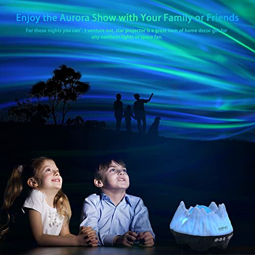 Northern Lights Aurora Projector - AIRIVO Star Projector for Kids Adults, Galaxy Projector Bluetooth Speaker White Noise, Night Light Projector for Bedroom,Kids Room, Party, Ceiling