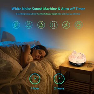 Northern Lights Aurora Projector - AIRIVO Star Projector for Kids Adults, Galaxy Projector Bluetooth Speaker White Noise, Night Light Projector for Bedroom,Kids Room, Party, Ceiling