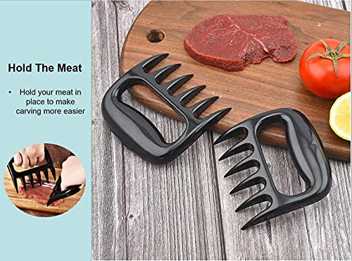 WinAimer Premium meat shredder claws - Strongest BBQ Meat Forks, Carving Forks , Lift, Handle, Shred and Cut Meats ,Shredder Claw x 2 For Barbecue, Smoker, Grill (Black)