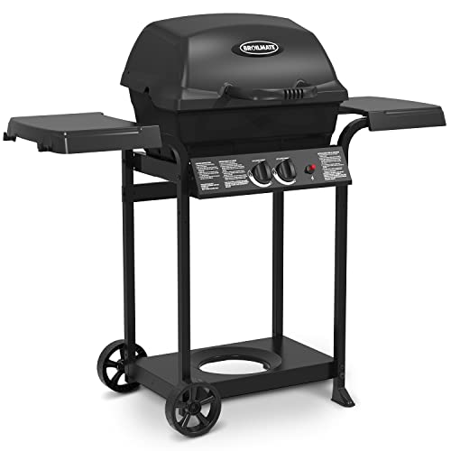 Broil-Mate, 24025BMT, Cast 2-Burner, Liquid Propane Gas Grill, Black