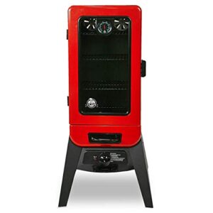 pit boss 77435 vertical lp gas smoker, red