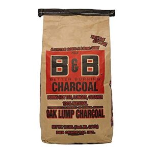 B&B Charcoal Oak Lump Charcoal, 4540 GR