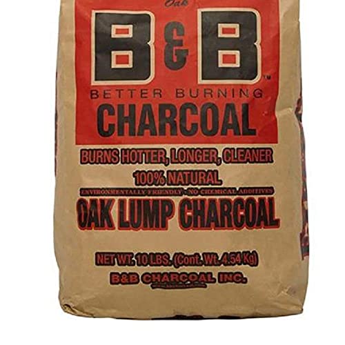 B&B Charcoal Oak Lump Charcoal, 4540 GR