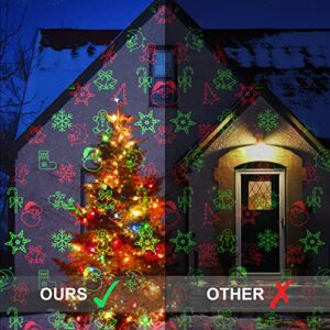 Christmas Lights Projector Laser Light Xmas Spotlight Projectors Waterproof Outdoor Landscape Spotlights for Holiday Halloween Yard Decorations