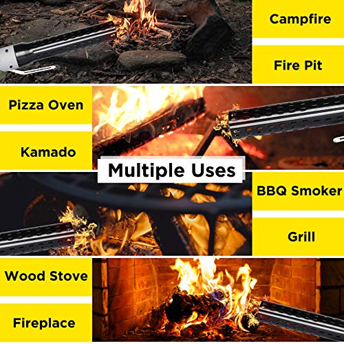 TURBRO MT13 Electric Fire Starter, 1 Minute Charcoal Lighter with 26-41” Extendable Bypass Lopper