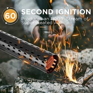 TURBRO MT13 Electric Fire Starter, 1 Minute Charcoal Lighter with 26-41” Extendable Bypass Lopper