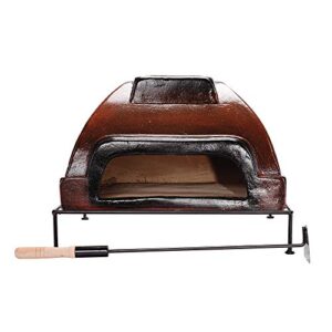 tierra firme htn-018-n etna talavera wood-fired outdoor pizza oven, wine