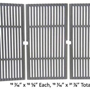 Cast Iron Cooking Grates for Charbroil 463268207, 463268806; Presidents Choice GSS3220JSN Gas Models, Set of 3